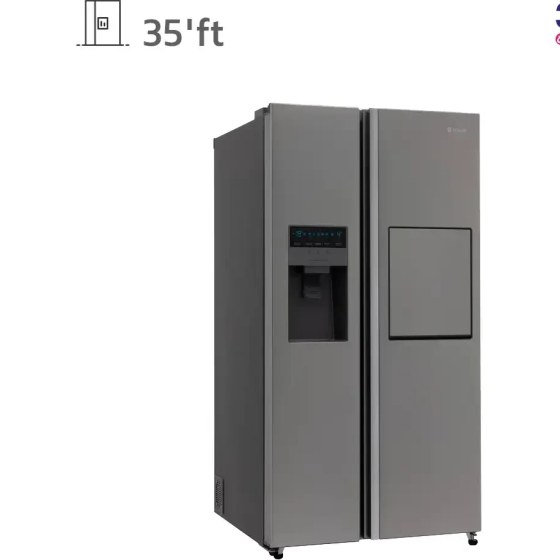 خرید و قیمت یخچال فریزر ساید بای ساید اسنوا مدل S2Di-L310 ظرفیت ۳۵ فوت با بار خانگی و یخساز ...