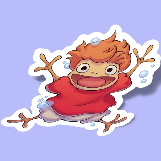 خرید و قیمت استیکر Happy Ponyo | ترب