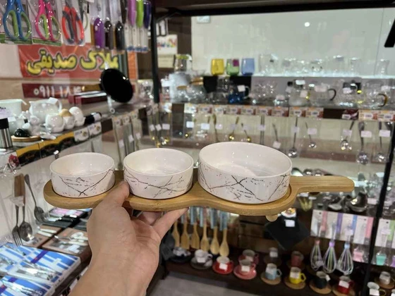 خرید و قیمت اردوخوری سرامیک سفید طرح ماربل JD7467-H28 | ترب