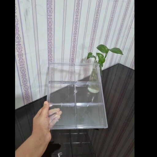 خرید و قیمت ظرف کریستالی شش خانه6مغز باکس شش خانه مخصوص بسته بندی درب دار مجموعه 5 عددی ترب
