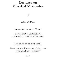 خرید و قیمت دانلود کتاب Lectures on classical mechanics web draft | ترب