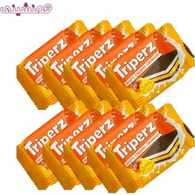 خرید و قیمت بسته 10 عددی مینی ویفر کاکائویی کرم دار شیر و انبه تریپرز ...
