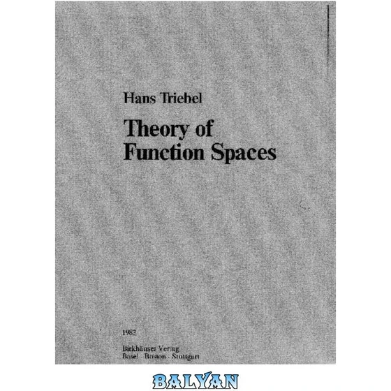 خرید و قیمت دانلود کتاب Theory of function spaces | ترب