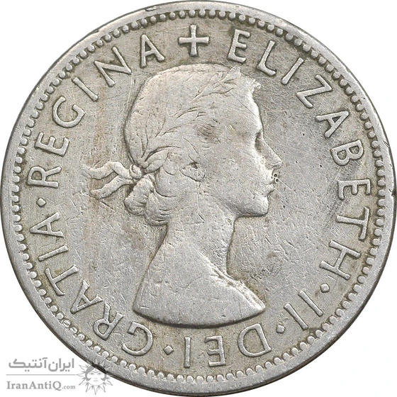 خرید و قیمت سکه 2 شیلینگ 1956 الیزابت دوم - EF40 - انگلستان | ترب