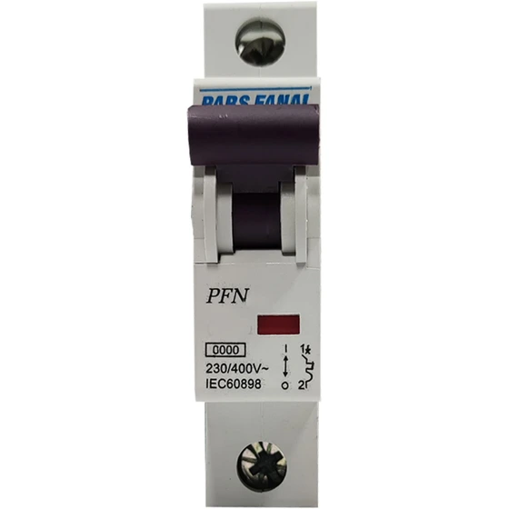 خرید و قیمت کلید مینیاتوری یک پل 10 آمپر پارس فانال مدل B10-10K-PFN-1P | ترب