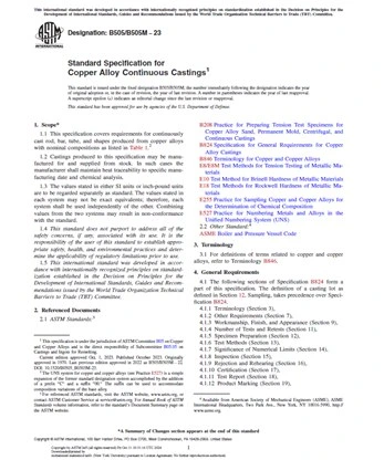 خرید و قیمت ASTM B505/B505M − 23- Standard Specification for Copper ...