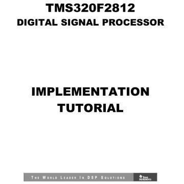 خرید و قیمت دانلود کتاب Texas Instruments. TMS320F2812 Digital Signal Processor. Implementation ...