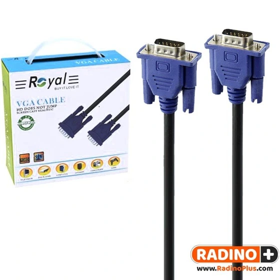 خرید و قیمت کابل VGA طول 15 متر رویال (Royal) | ترب