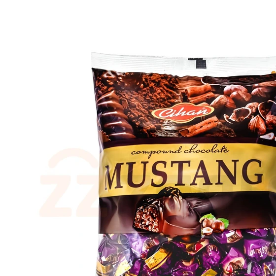 خرید و قیمت شکلات Cihan سری Mustang با مغز آلبالویی 1000 گرم | ترب