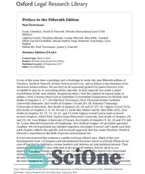 خرید و قیمت دانلود کتاب Cheshire, North & Fawcett: Private International Law - Cheshire، North ...
