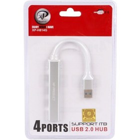 خرید و قیمت هاب 4 پورت USB2.0 ایکس پی پروداکت مدل XP H-814 | ترب