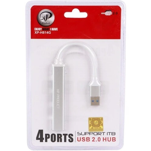 خرید و قیمت هاب 4 پورت USB2.0 ایکس پی پروداکت مدل XP H-814 | ترب