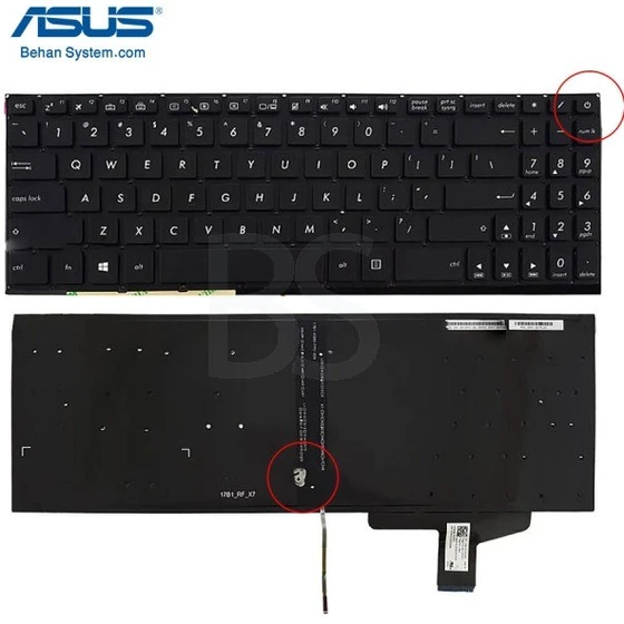 خرید و قیمت کیبورد لپ تاپ ASUS VivoBook X580 / X580G / X580V | ترب
