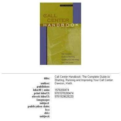 خرید و قیمت دانلود کتاب Call Center Handbook: The Complete Guide to ...