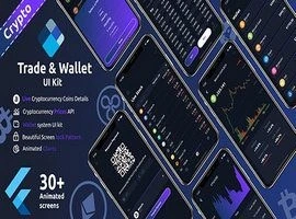 خرید و قیمت کیت رابط کاربری اپلیکیشن Crypto Trade & wallet Flutter UI ...
