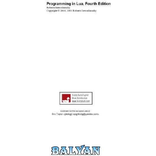 خرید و قیمت دانلود کتاب Programming in Lua | ترب