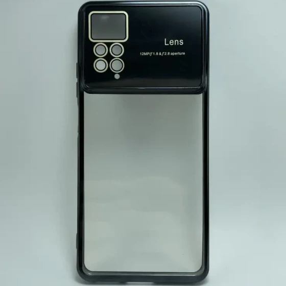 خرید و قیمت کاور Note12 Pro 4G شیائومی LENZO دورمشکی محافظ لنزدار | ترب