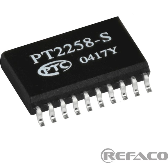 خرید و قیمت آی سی الکترونیک ولوم 6 کانال PTC 20PIN,SMD SOP20,6-Channel ...