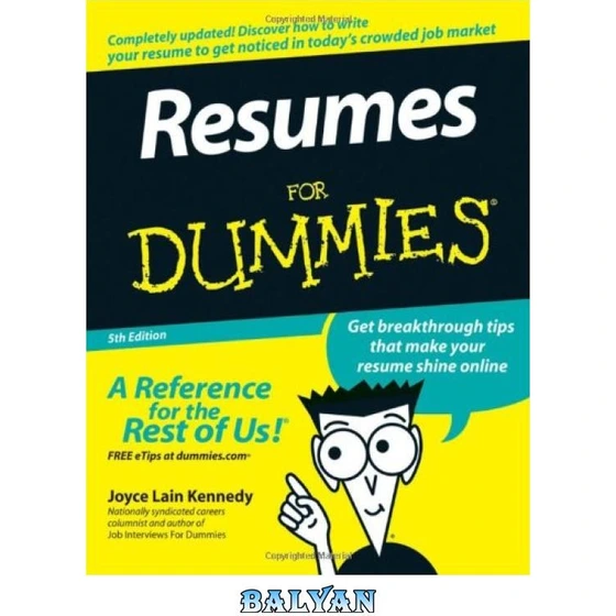 خرید و قیمت دانلود کتاب Resumes For Dummies | ترب