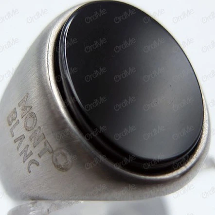 خرید و قیمت انگشتر نگین مشکی سفید Tandis 0888 ا Tandis Silver Ring 0888 ...
