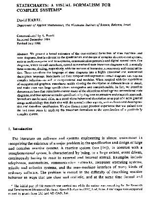 خرید و قیمت دانلود کتاب Statecharts. A Visual Formalism for Complex ...