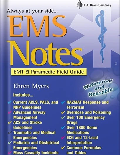 خرید و قیمت دانلود کتاب EMS Notes EMT & Paramedic Field Guide (Davis's ...