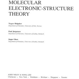خرید و قیمت دانلود کتاب Molecular electronic-structure theory part 1 ...