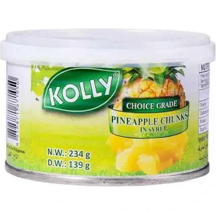 خرید و قیمت کمپوت آناناس kolly کولی 234 گرمی – باکس 24 عددی | ترب