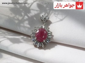 خرید و قیمت مدال نقره یاقوت قرمز طرح مدیسا کد 123840 | ترب