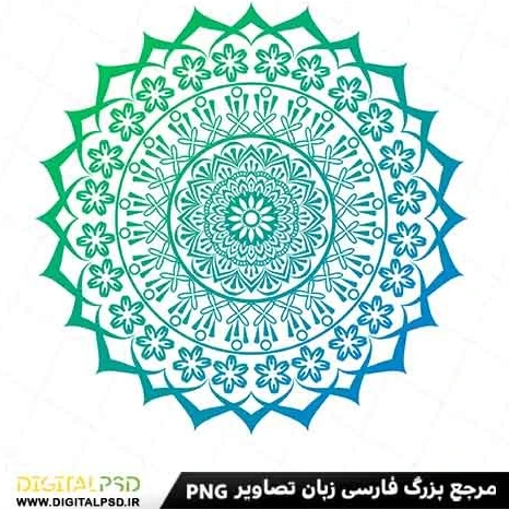 خرید و قیمت دانلود وکتور گل تزئینی وکتور شمسه | ترب