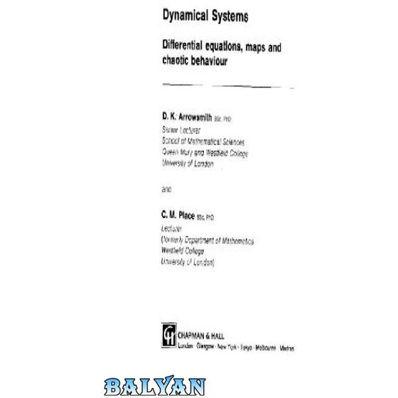 خرید و قیمت دانلود کتاب Dynamical Systems Differential Equations Maps And Chaotic Behaviour ترب
