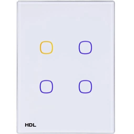 خرید و قیمت کلید هوشمند لمسی بی سیم HDL iTouch Series 4 Buttons ...