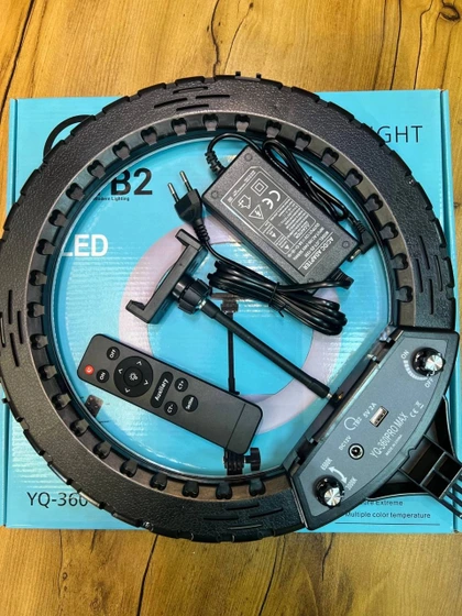 خرید و قیمت رینگ لایت yq-360 برند sierra-tb2 به همراه هولدر موبایل -ریموت و کنترل | ترب