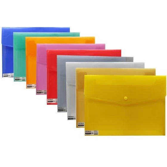 خرید و قیمت پوشه دکمه دار A4 ضخیم EG-41 لینومکس LiNOMAX - 12 تایی | ترب