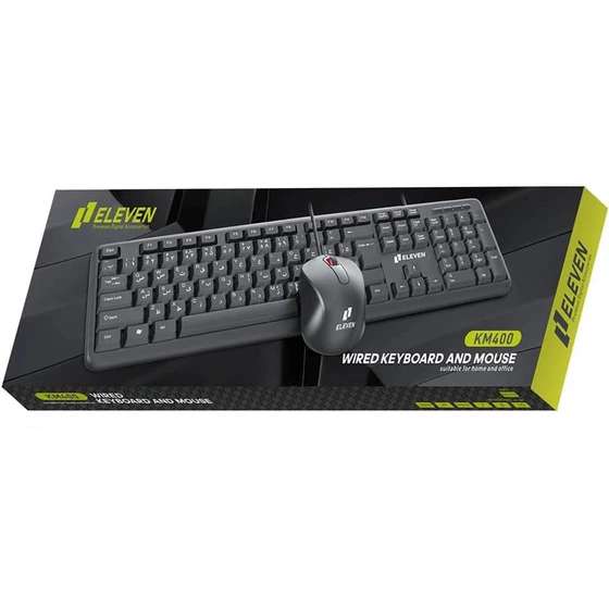 خرید و قیمت ست کیبورد و موس ELEVEN MK400 | ترب