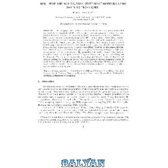 خرید و قیمت دانلود کتاب Nonliner And Non Gaussian State Space Modeling