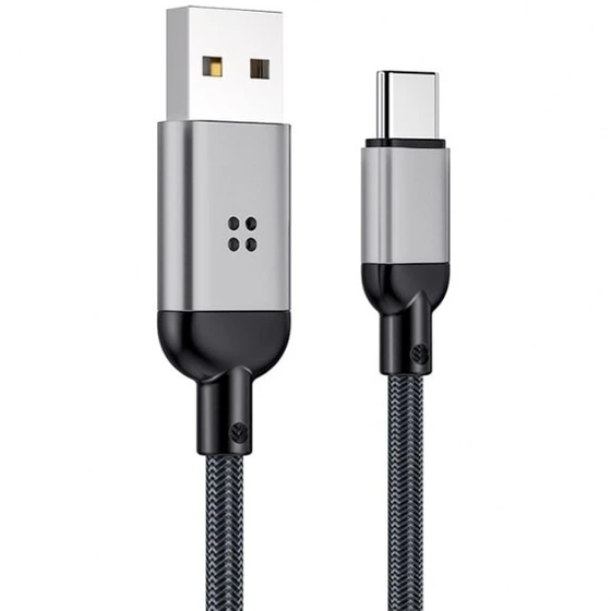 خرید و قیمت کابل تایپ سی رقص نور راک Rock R6 Type-C Cable 1M RCB0761 | ترب