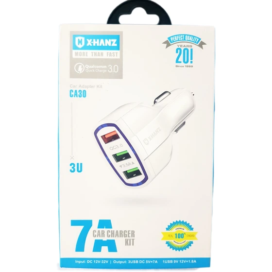 خرید و قیمت شارژر فندکی X-HANZ CA30: طراحی شیک و عملکرد بی‌نظیر | ترب