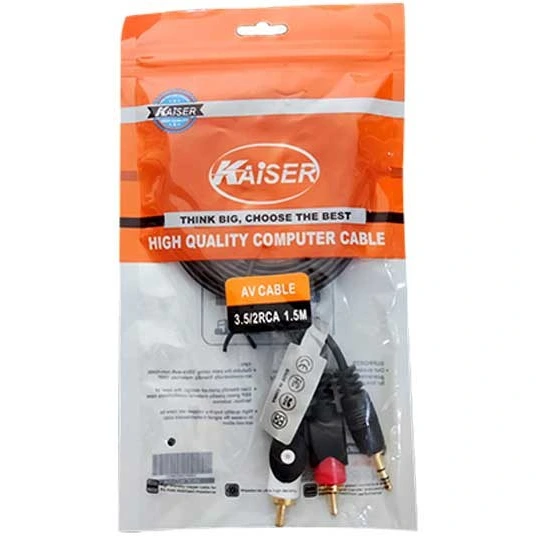 خرید و قیمت کابل 1 به 2 صدا Kaiser 1.5m کایزر | ترب