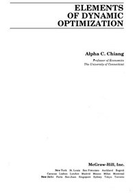 خرید و قیمت دانلود کتاب Elements of Dynamic Optimization 1999 | ترب