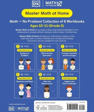 خرید و قیمت دانلود کتاب Math No Problem! Collection of 6 Workbooks ...