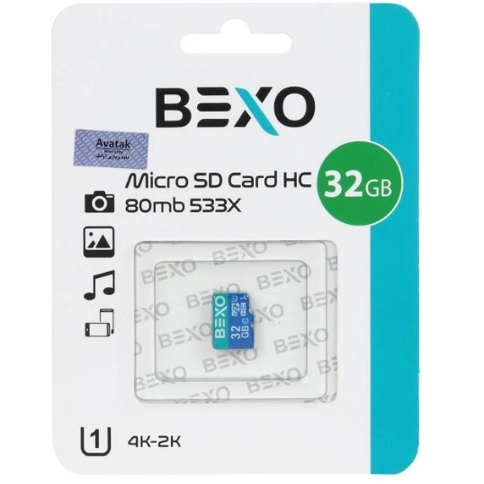 خرید و قیمت کارت حافظه microSDHC بکسو مدل Extra 533X کلاس 10 استاندارد UHS-I U1 سرعت (80MB/s ...
