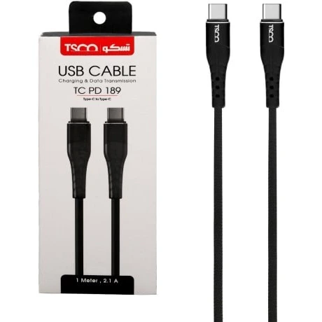 خرید و قیمت کابل تایپ سی به تایپ سی تسکو TCPD189 | ترب