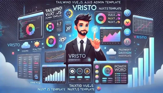 خرید و قیمت Vristo قالب داشبورد مدیریتی Vue.js و Nuxt.js با طراحی Tailwind | ترب