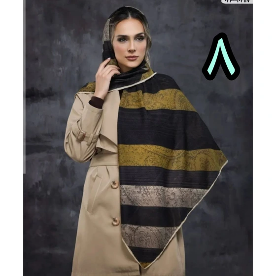 خرید و قیمت روسری نخی گارزا قواره ۱۲۵ - طرح 2 ا Rusari | ترب