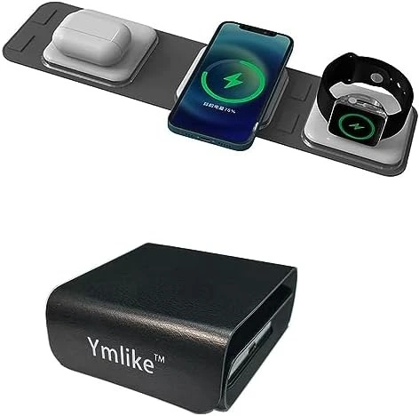 خرید و قیمت Ymlike Portable Wireless Charger Pad, 3 in 1 with ...