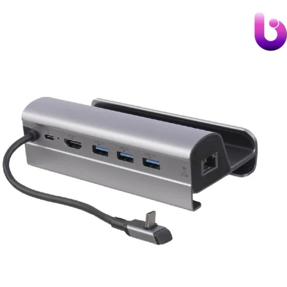 خرید و قیمت هاب Ifortech HC-86 Type-C To USB 3.0/HDMI/LAN/Type-C PD 60W | ترب