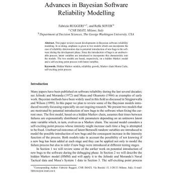 خرید و قیمت دانلود کتاب Advances in Bayesian Software Reliability ...