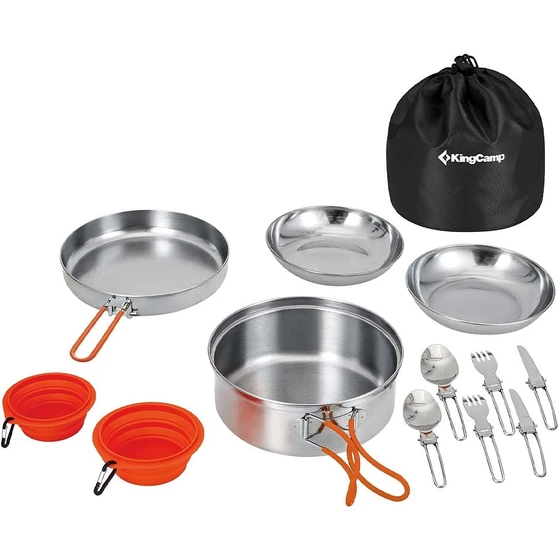 خرید و قیمت ست ظروف ۱۷ تکه کوهنوردی کینگ کمپ مدل KA2209 | ترب