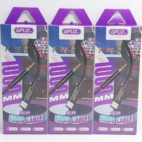 خرید و قیمت AUX تایپ سی Gfuz مدل AX45 کیفیت عالی یک متری تک و عمده | ترب